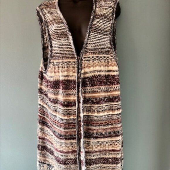 Cato | Sweaters | Cato Open Front Cardigan Sweater Loose Knit Fringe ...